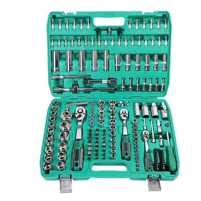 172 Piece Automotive Socket Wrench Mechanic Repair Hand Tool Set Kit ...