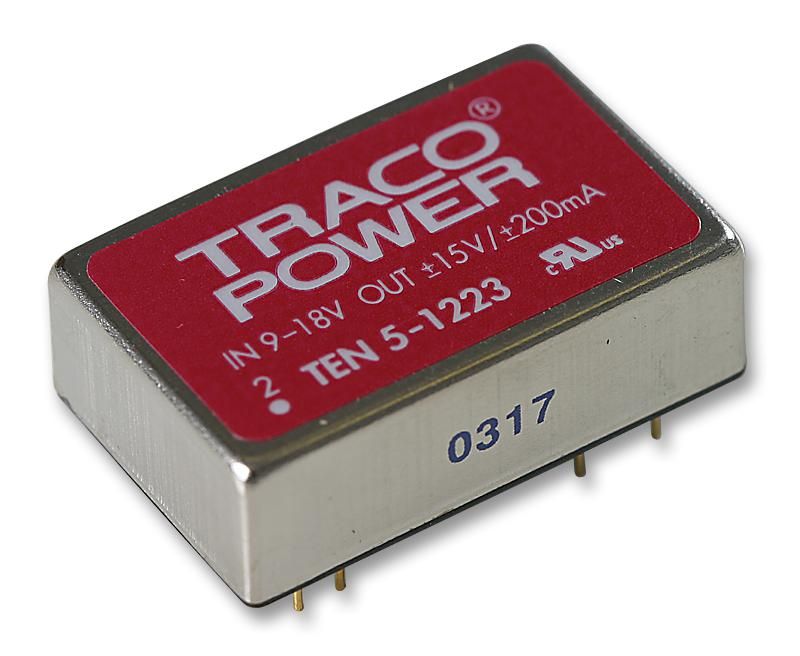 Traco Power (TEN 5-1223) Isolated Through Hole DC/DC Converter, 15V ...