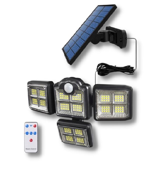 4 Head Solar Sensor Light with Remote Control | Shop Today. Get it ...
