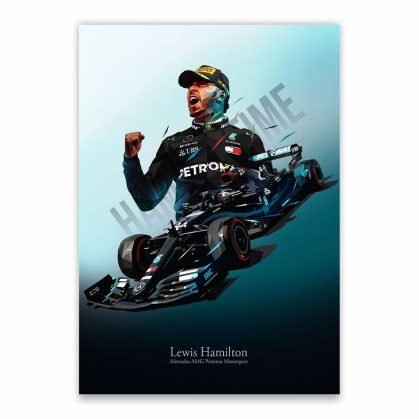 Lewis Hamilton Mercedes-Benz Poster - A1 | Shop Today. Get it Tomorrow ...