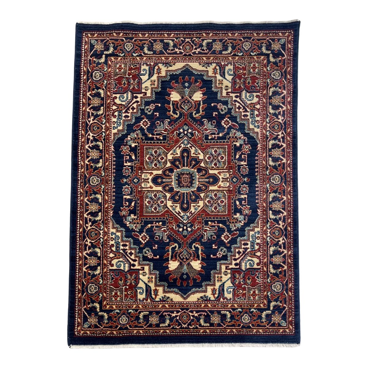 Royal Rugs - Navy Heriz Design Rug - 180 x 120 cm | Shop Today. Get it ...