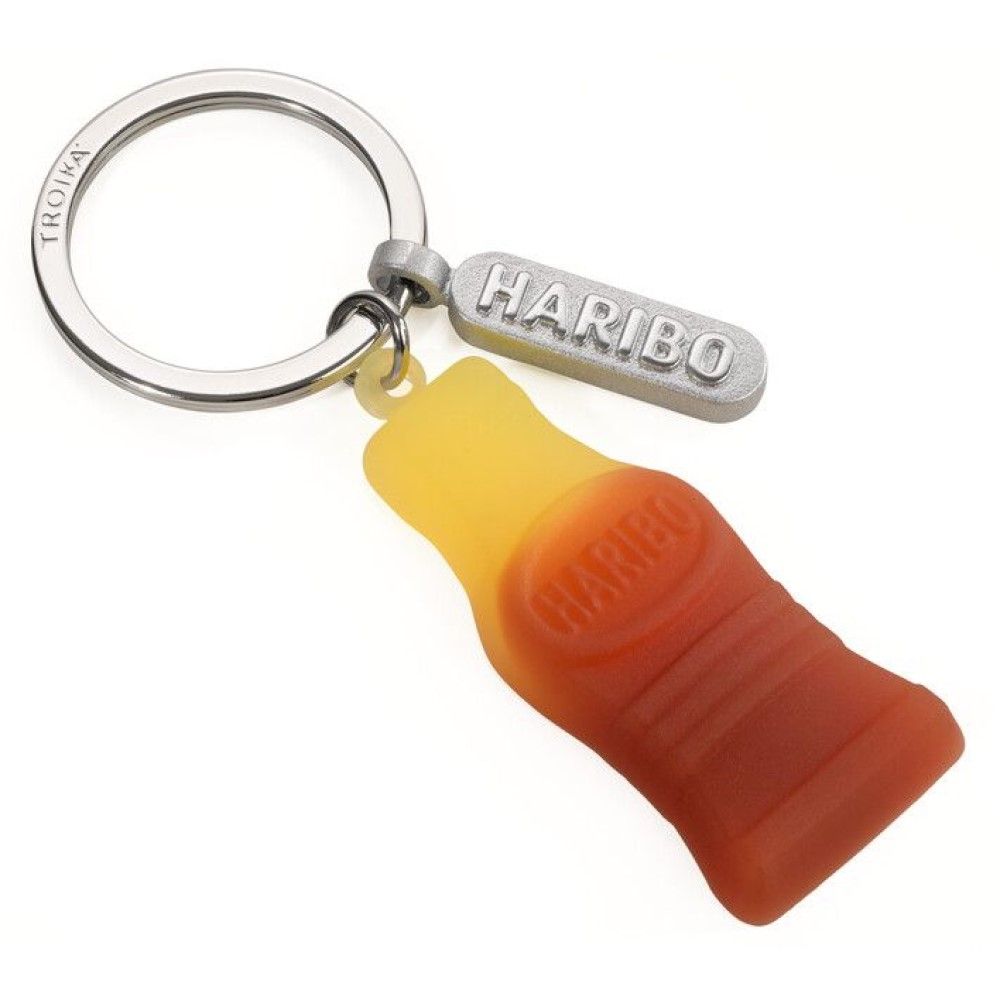TROIKA Keyring: HARIBO Cola Bottle & HARIBO Logo Tag on Split Ring Key ...