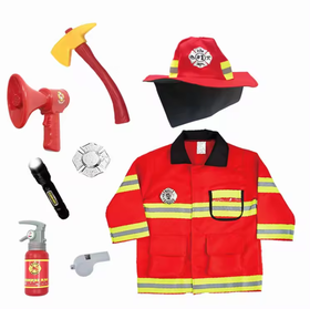 Fireman Role Play Costume Set with Speaker and Accessories MLx1 | Shop ...