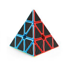 Triangular 4 Faced Twist and Turn Colorful Fun and Educational Pyramid ...