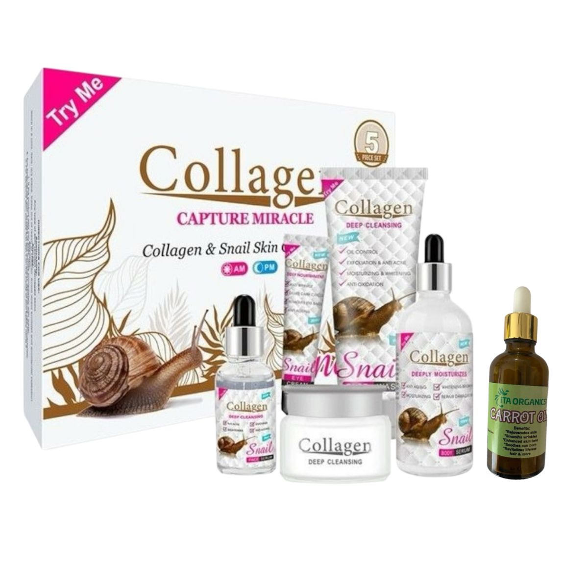 Collagen Capture Miracle - 5 Piece Box Set with Carrot Oil | Shop Today ...