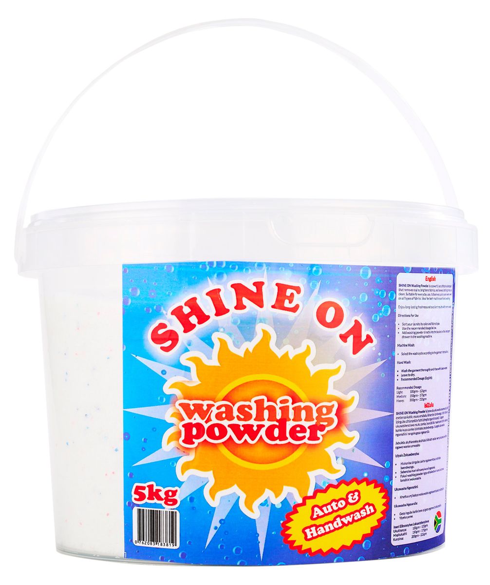Shine On 5kg Concentrated Laundry Detergent Powder 3-in-1 Cleaning ...
