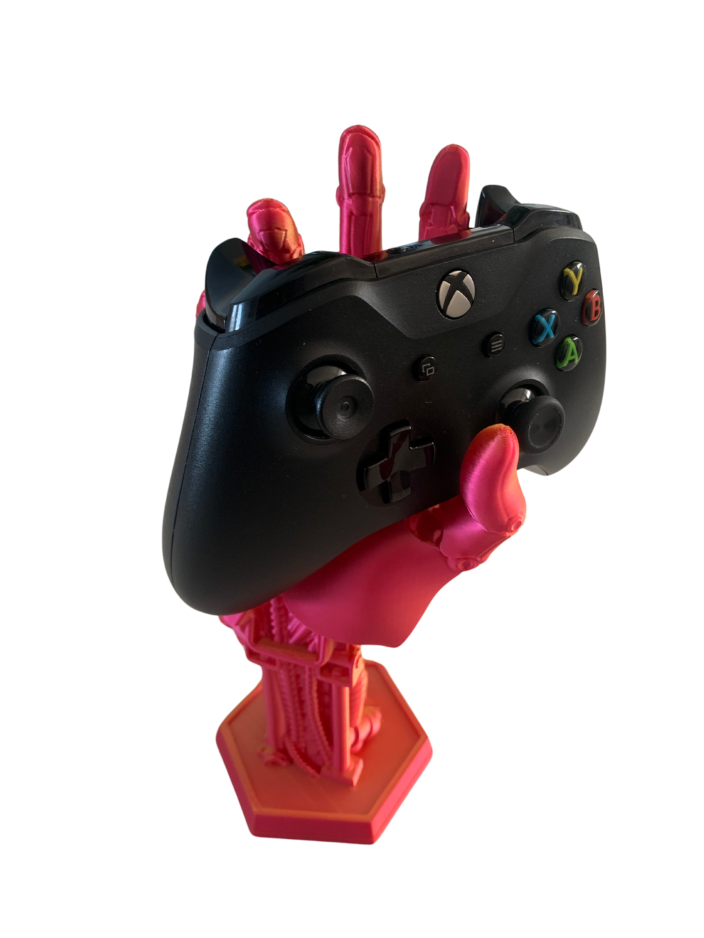 3D Printed Hand-Shaped Game Controller Mount - Red | Shop Today. Get it ...