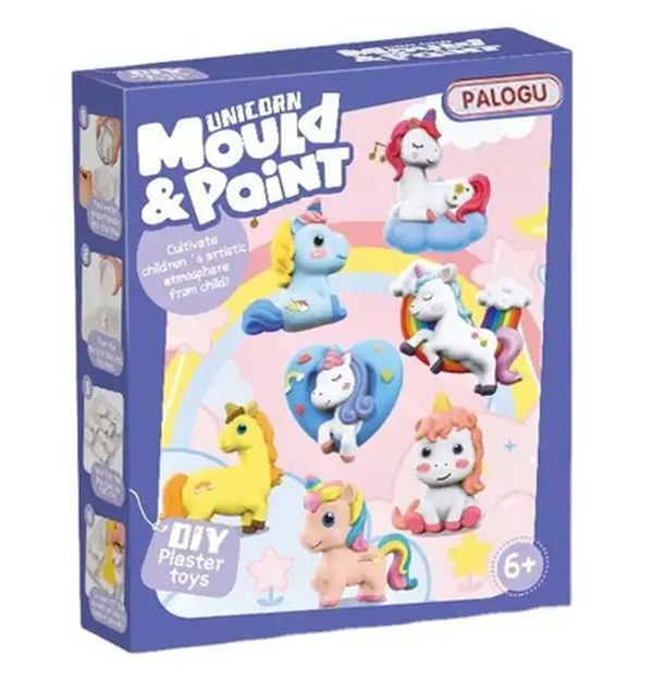Mould & Paint Unicorn Plaster Cast Arts & Crafts Paint Kit Set Gift ...