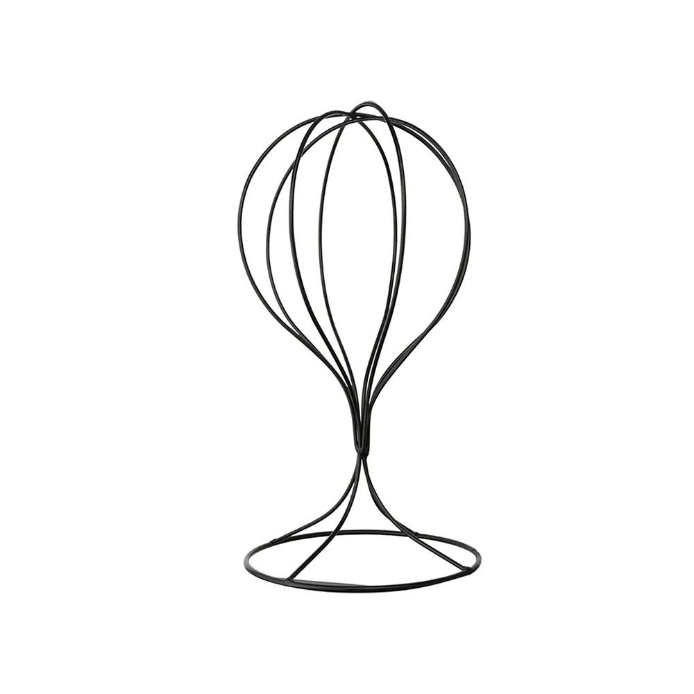 Metal Wig Stand Holder Hat Stand Display Freestanding Wig Stand-Black ...