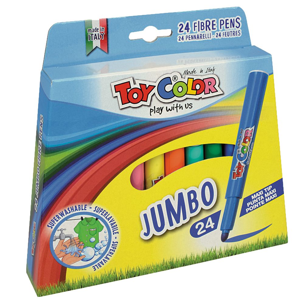 Toy Color Jumbo Fibre Pens: 24 Pens | Shop Today. Get it Tomorrow ...
