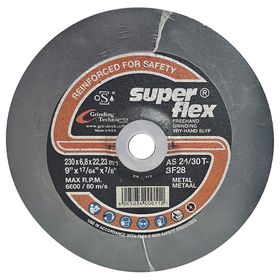 Superflex Industrial Steel Grinding Disc- 230X6.8mm AS24/30T 5PACK ...