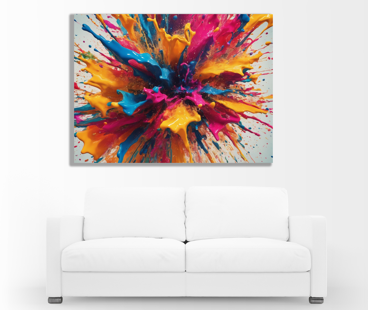 0175 Coloful Splash Canvas Wall Art | Shop Today. Get it Tomorrow ...