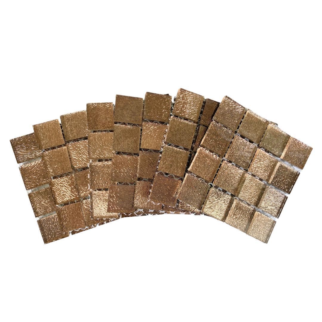 Mosaic Tiles Brushed Copper (small tiles for crafting) | Shop Today ...
