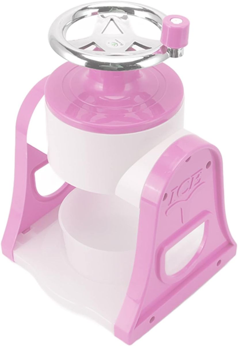 Portable Manual Ice Shaver Machine for Snow Cones, Pink | Shop Today ...