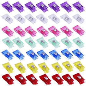 Multipurpose Cloth Sewing Plastic Hemming Clips for DIY Crafts - 100 ...