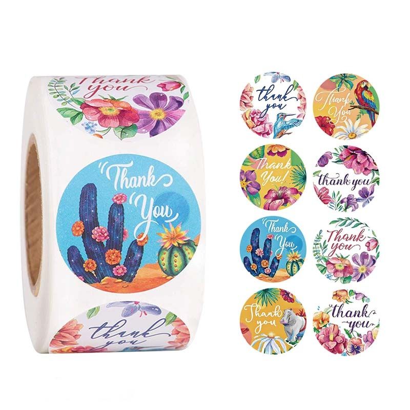 Thank You Stickers - Bright Flowers | Shop Today. Get it Tomorrow ...
