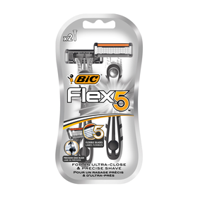 BIC Flex 5 Men's Disposable Razor, 5 Blades for a Smooth Shave, Pack of ...