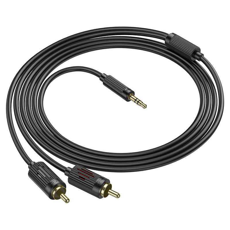 Aux 3.5mm Male to 2 RCA Audio Converter Cable For high Quality Sound ...