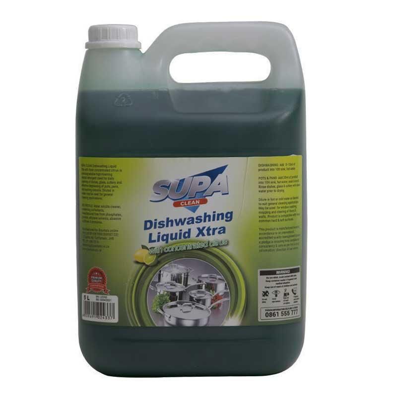 SUPA CLEAN Dishwashing Liquid Xtra with Citrus Biodegradable 5 Litre ...