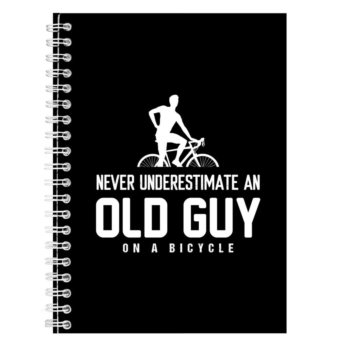 Old Guy Notebook Cyclist Gift Idea A4 Notepad 121 | Shop Today. Get it ...