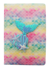 Seashell & Mermaid Tail Diary Notebook - A5 - Blue | Shop Today. Get it ...