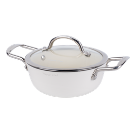 Snappy Chef Superlight Cast Iron Casserole - 20cm - White | Shop Today ...