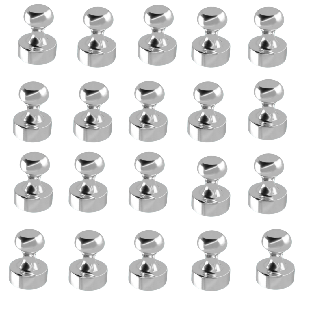 20pcs Silver Magnets For Refrigirator/Whiteboard/Office | Shop Today ...