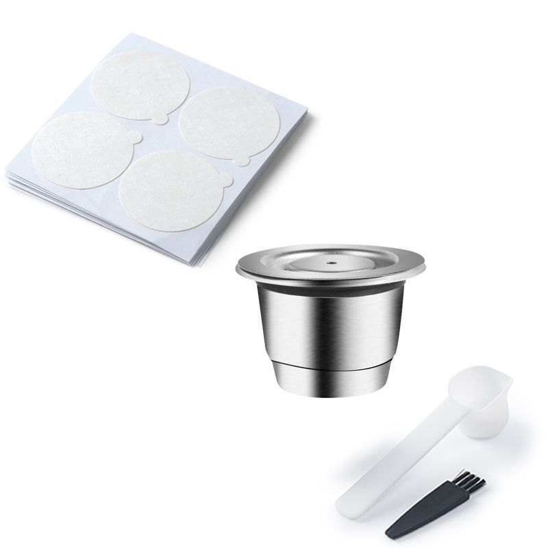 Stainless Steel Grease Coffee Capsule Shell with100 Pieces Sealing Film ...