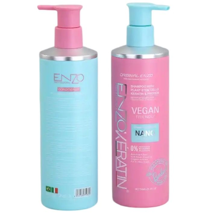 Enzo - Vegan Friendly Nano Nourishing Anti-frizz Shampoo & Conditioner ...
