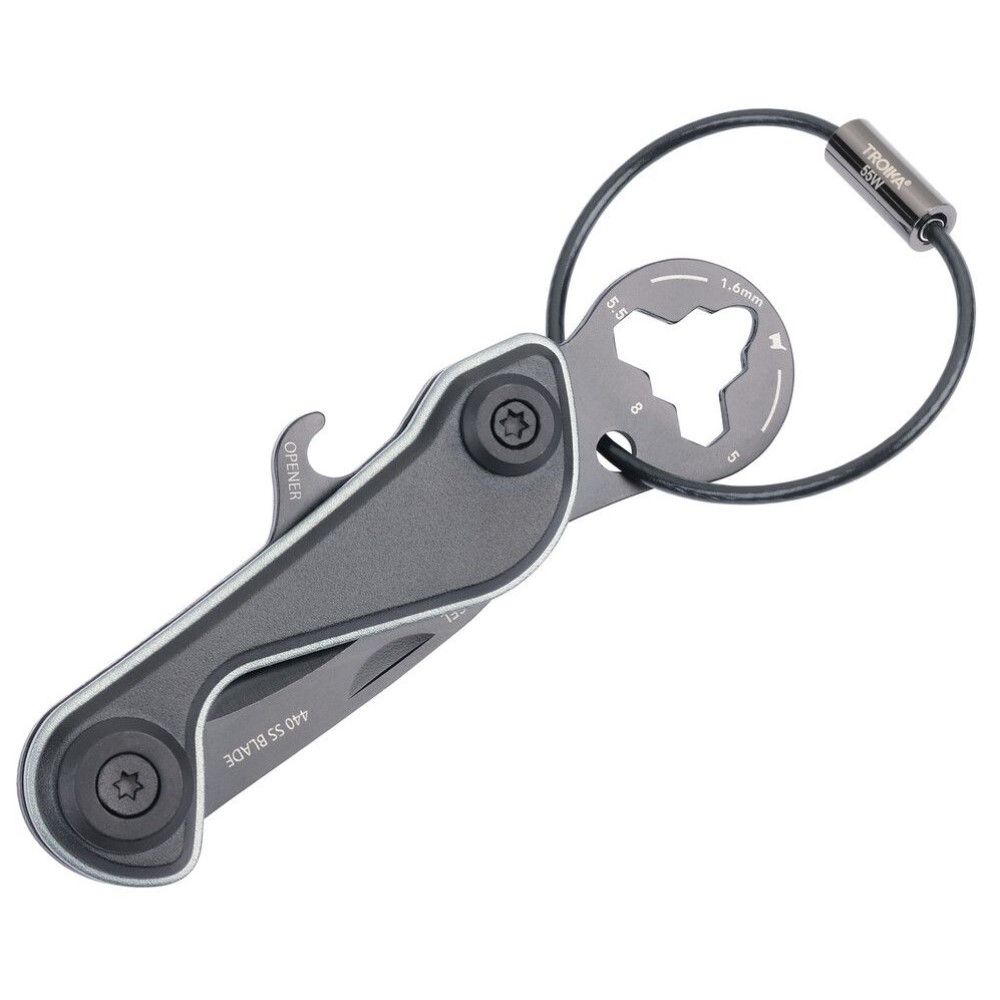 TROIKA Mini-Tool: Blade, Keyring, Bottle Opener, Tyre Depth Gauge, Hex ...