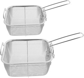 2 Pieces Fry Basket Frying Mesh Containers for Chicken Snacks Fries ...