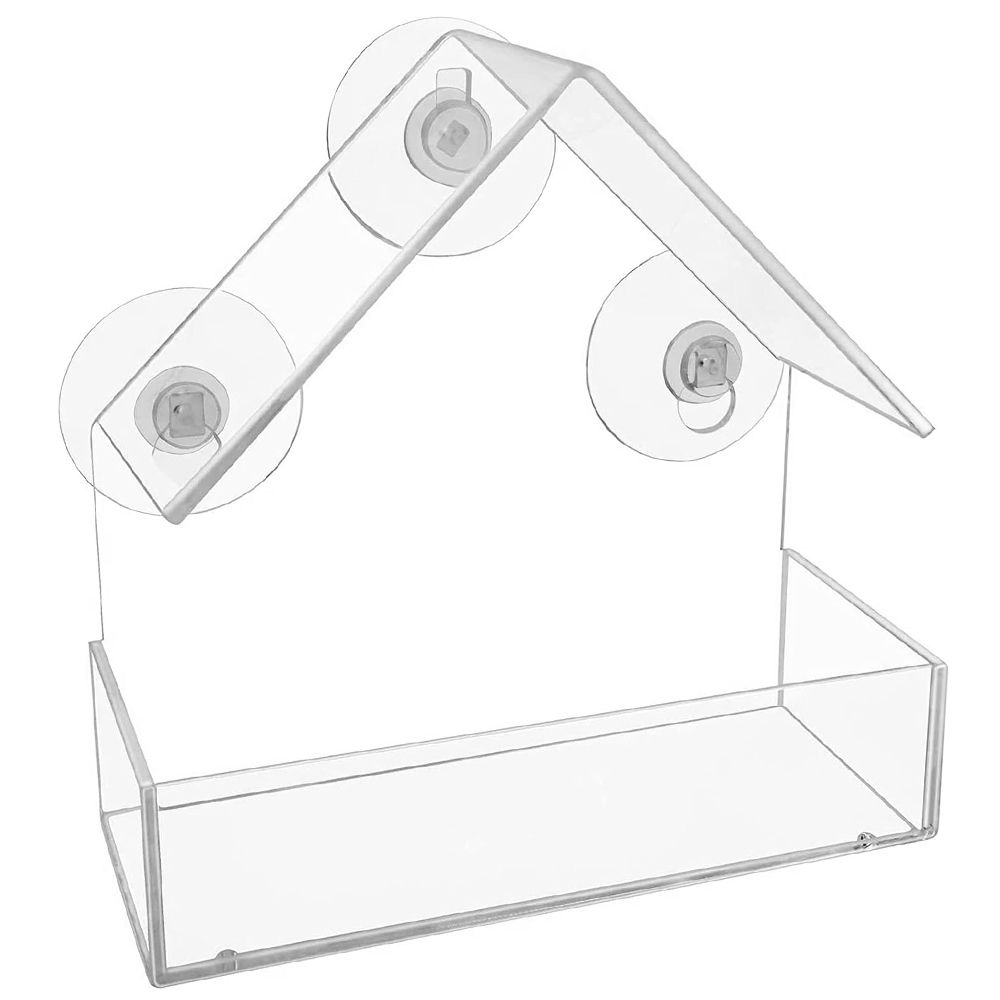 Outdoor Pet Window Bird Feeder Hanging Suction Perspex | Shop Today ...