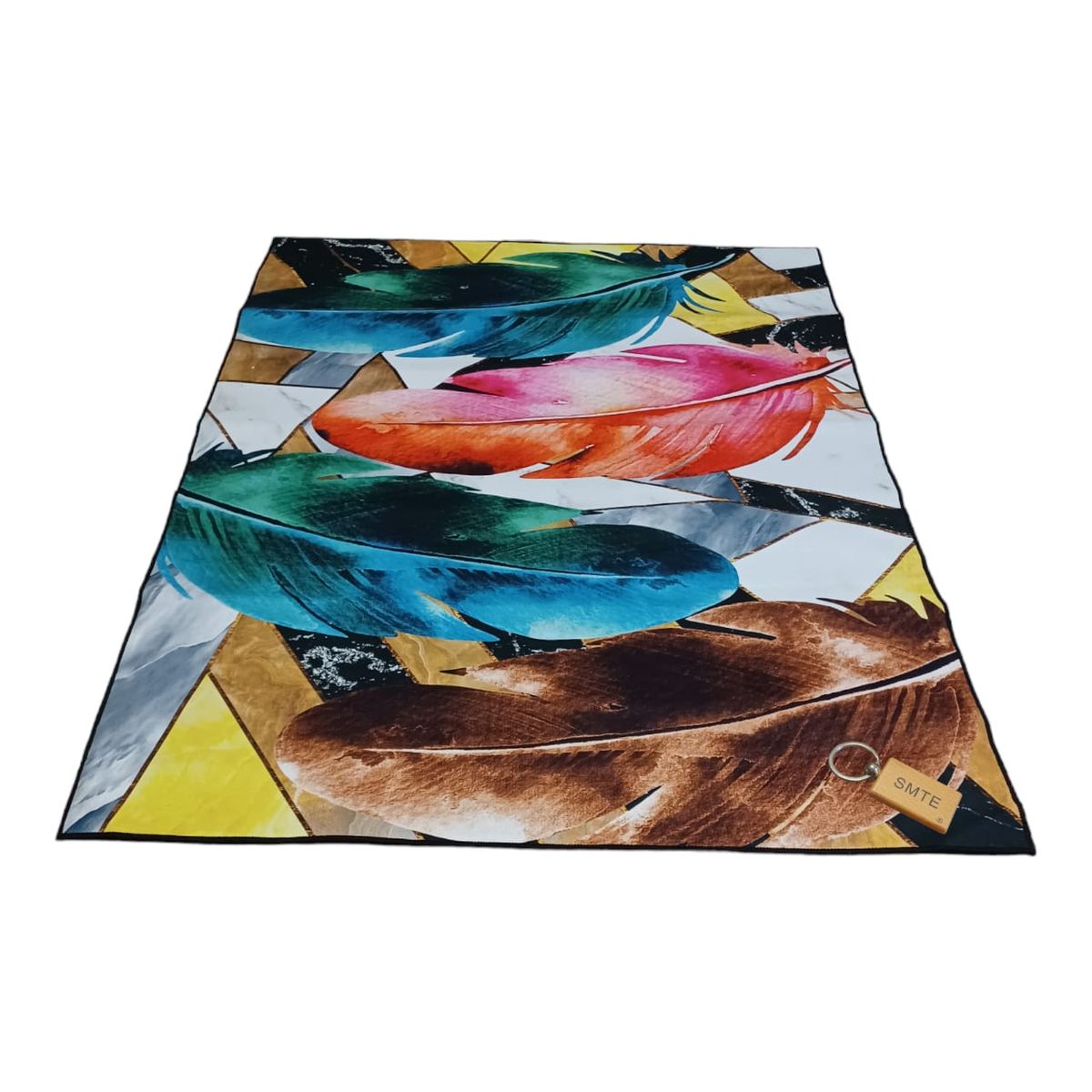 200cm by 150cm - Modern 3D Geometric Design Area Rug FR1 With SMTE ...