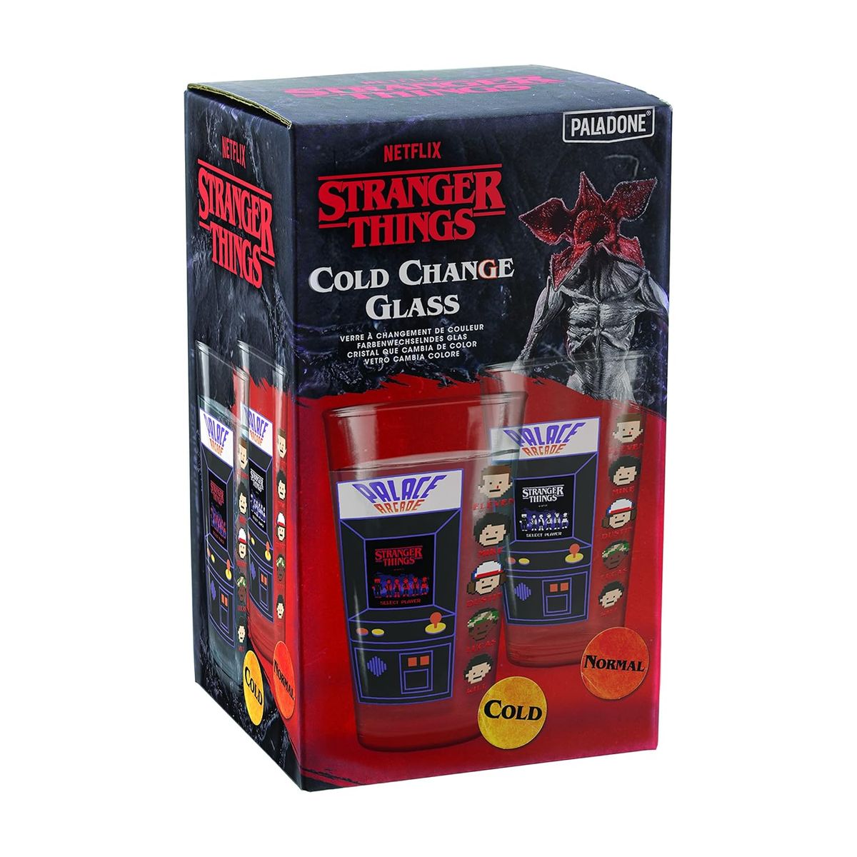 Stranger Things Palace Arcade Machine Colour Change Drinking Glass ...