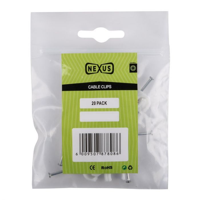 Nexus - Cable Saddle Round 9mm 20 - 20 Pack | Shop Today. Get it ...