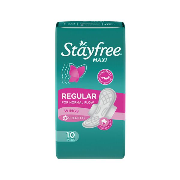 Stayfree Maxi Thick Sanitary Pads Scented Wings (4 Packets x 10) | Shop ...