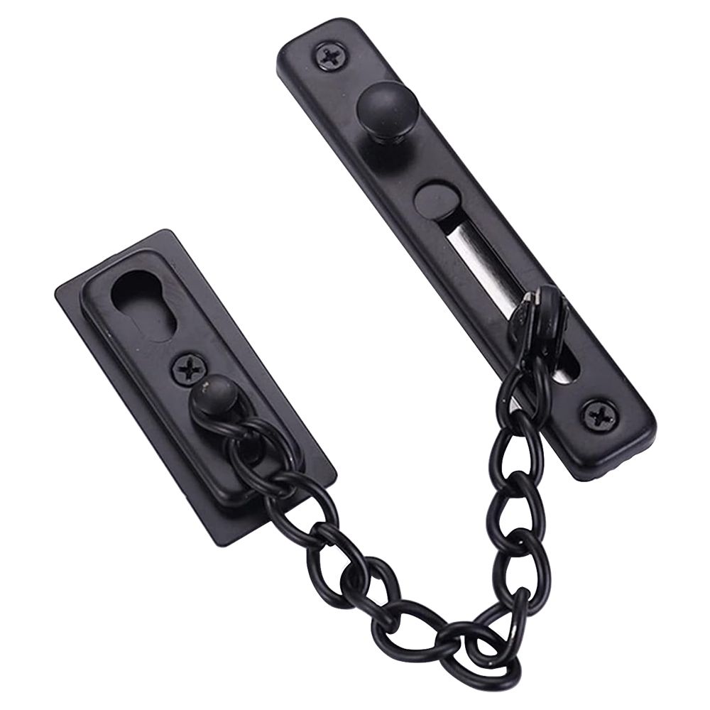 Home DIY Steel Chain Locking Window Door Restrictor Latch Lock 19cm