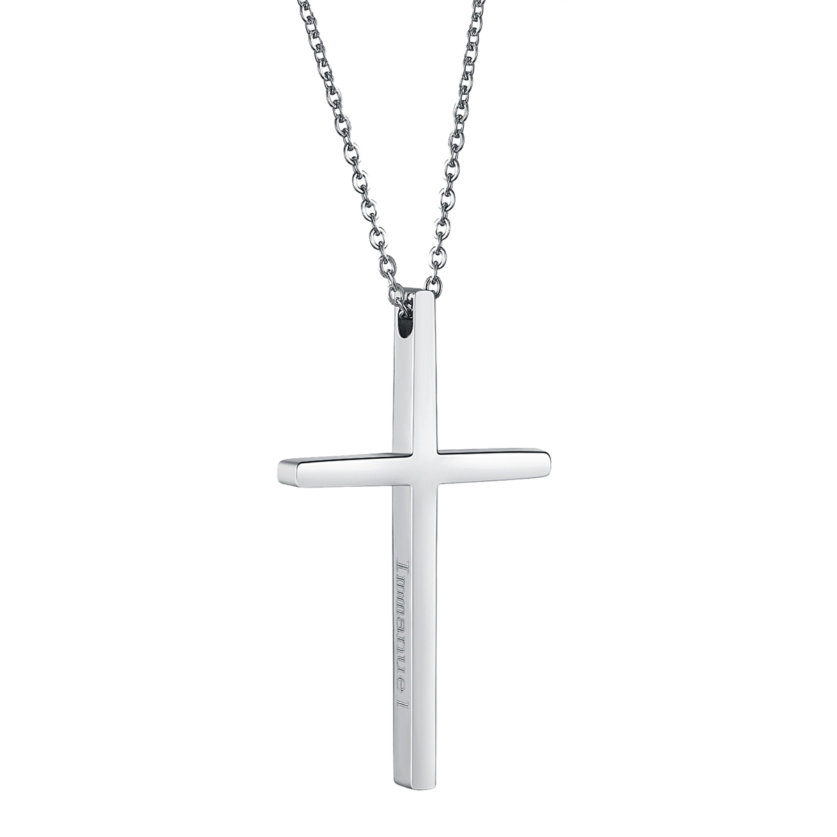 Immanuel Cross Female Necklace Silver | Shop Today. Get it Tomorrow ...