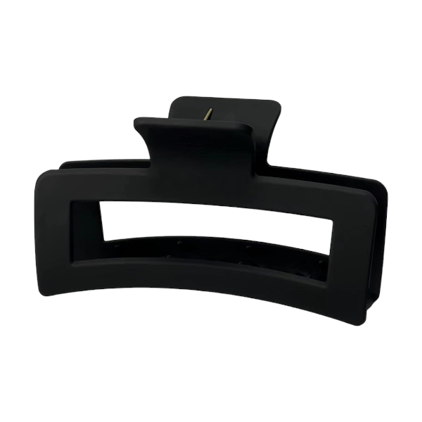 Extra Large Matte Texture Square Hair Claw Clip - Black | Shop Today ...