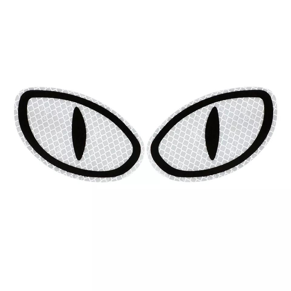 White Snake Eye Reflector Car Sticker 2 Pack | Shop Today. Get it ...