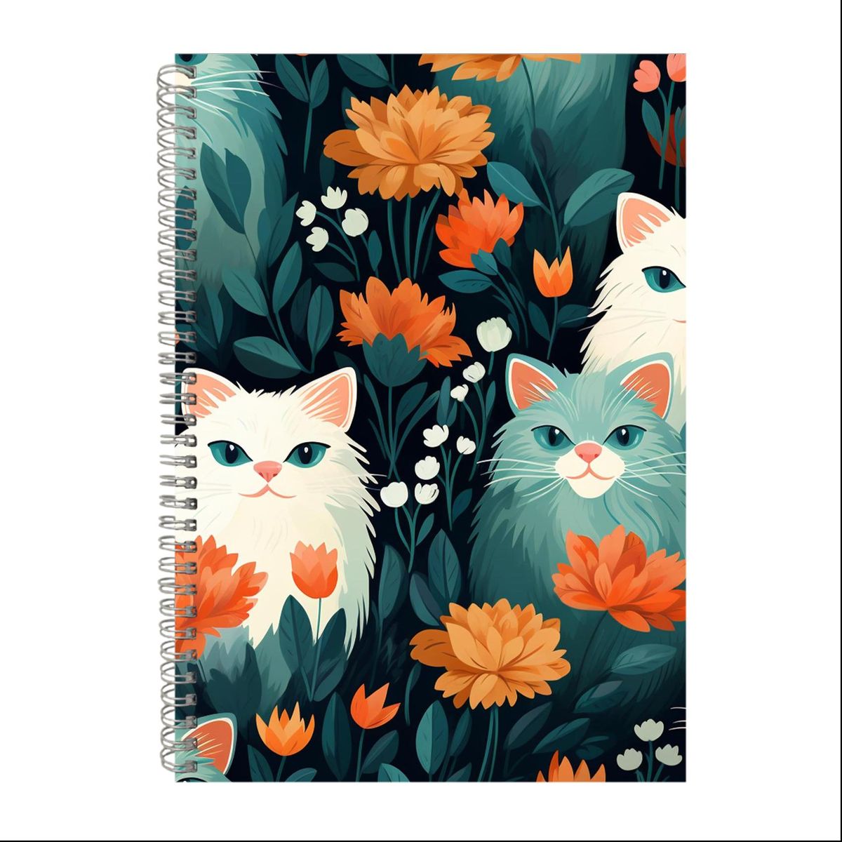 CAT IN SEAMLESS PATTERN 2 Gift Idea A4 Notepad 226 | Shop Today. Get it ...
