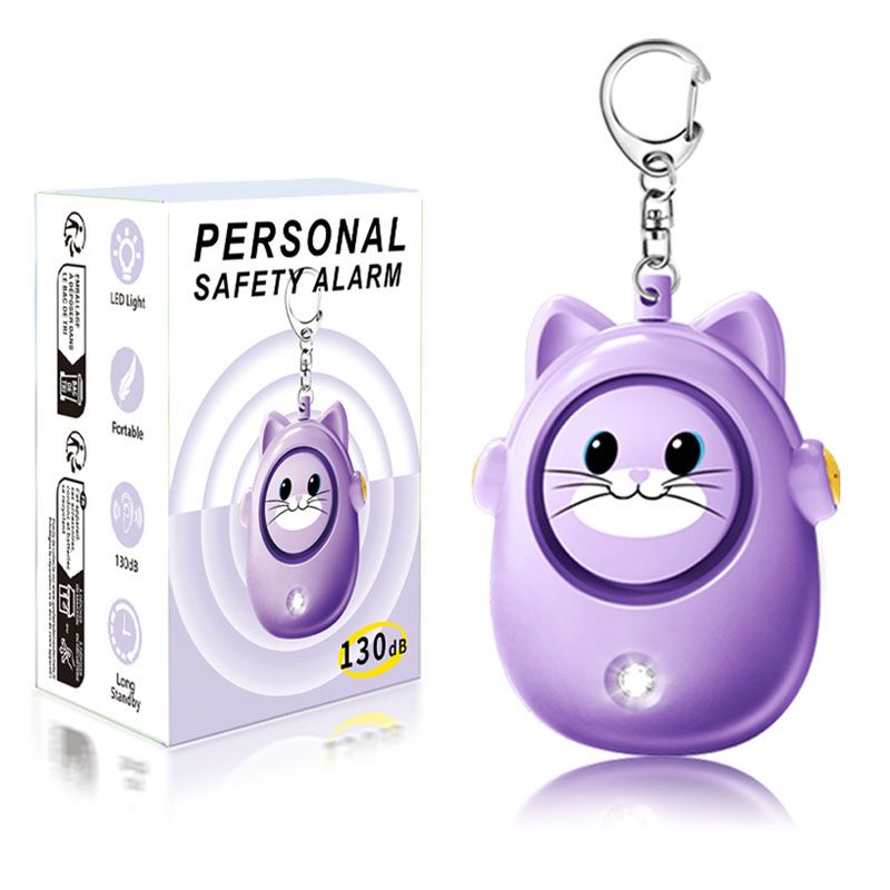 Personal Safety Alarm For Women 130 DB Self Siren With LED Strobe Light ...