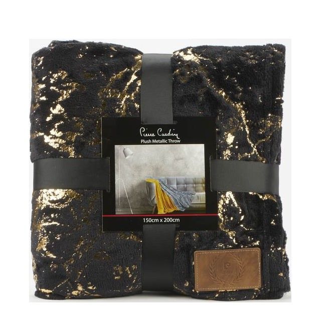 Pierre Cardin Plush Metallic Throw | Shop Today. Get it Tomorrow ...