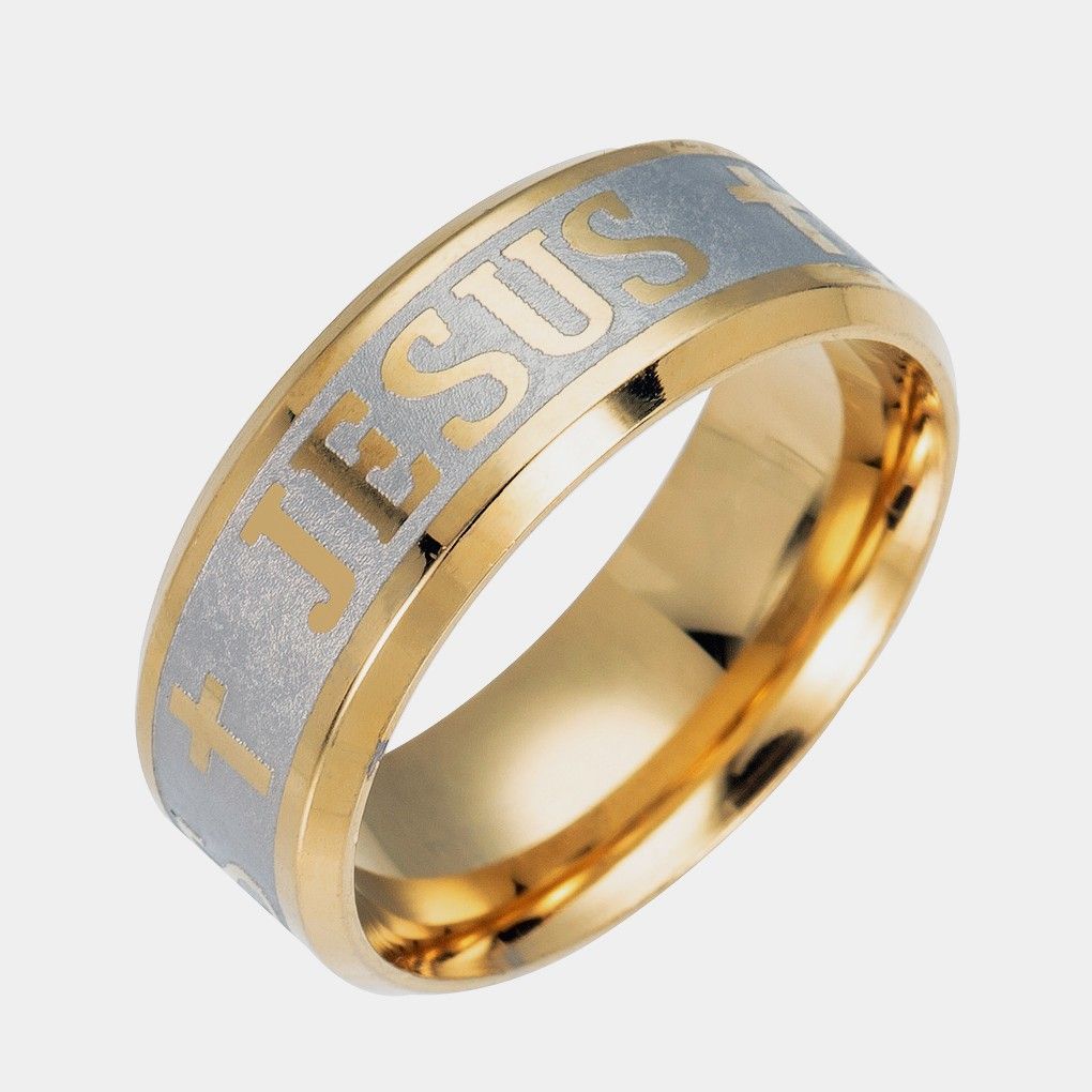 Men And Women's Premium Rings Christian Art Jesus Christ, Faith Cross ...