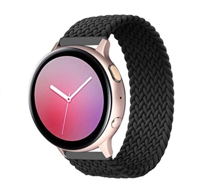 Active Fabric Nylon Loop Band – Elastic Strap - 20mm - Black - XS ...