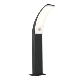 Inspire Aluminium LED Lamp Post With Motion Sensor Dark Grey Cool White ...