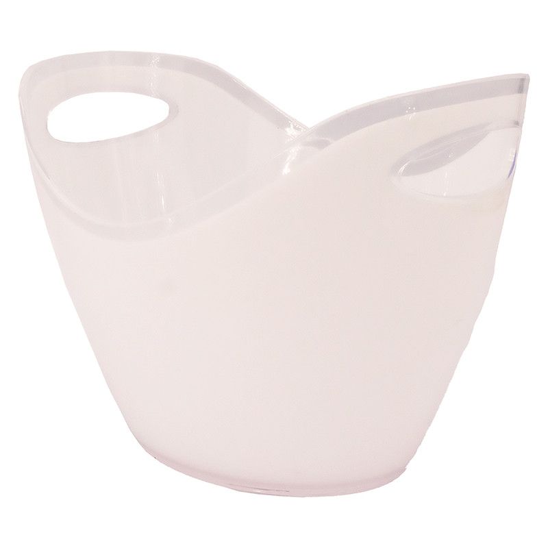 Bar Butler Two Tone Wine Bucket Oval White/Clear Ps Plastic, 3.5LT ...