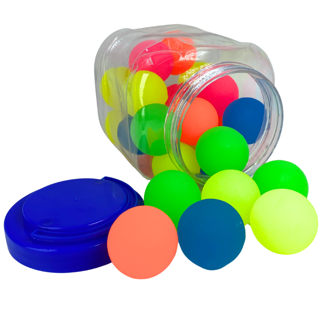 Jumping Bounce Rubber Ball Solid Color Vase 24 pieces for Kids and ...