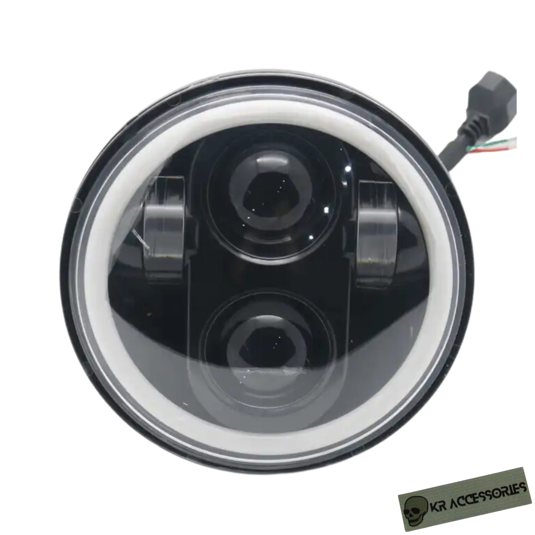 MC Harley/Cruiser/Custom Headlight (5.75") & KR Sticker | Shop Today ...