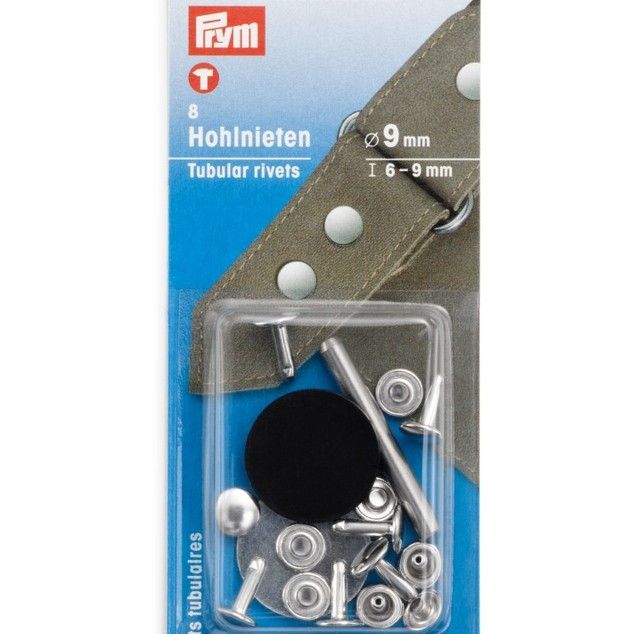 Prym Hollow Metal Tubular Rivets, 6-9mm, silver, 8 Rivets | Shop Today ...
